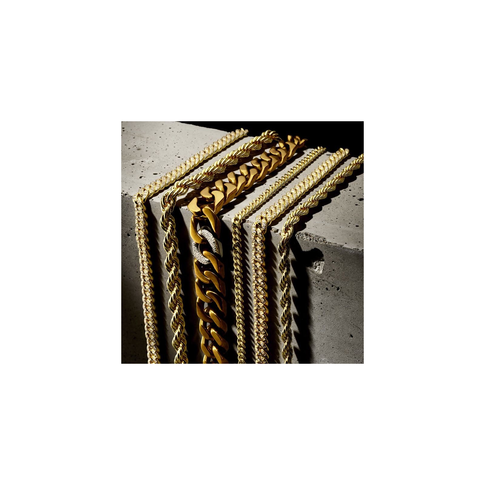 SELENA – Pave Cuban Link Chain | Layered Jewelry