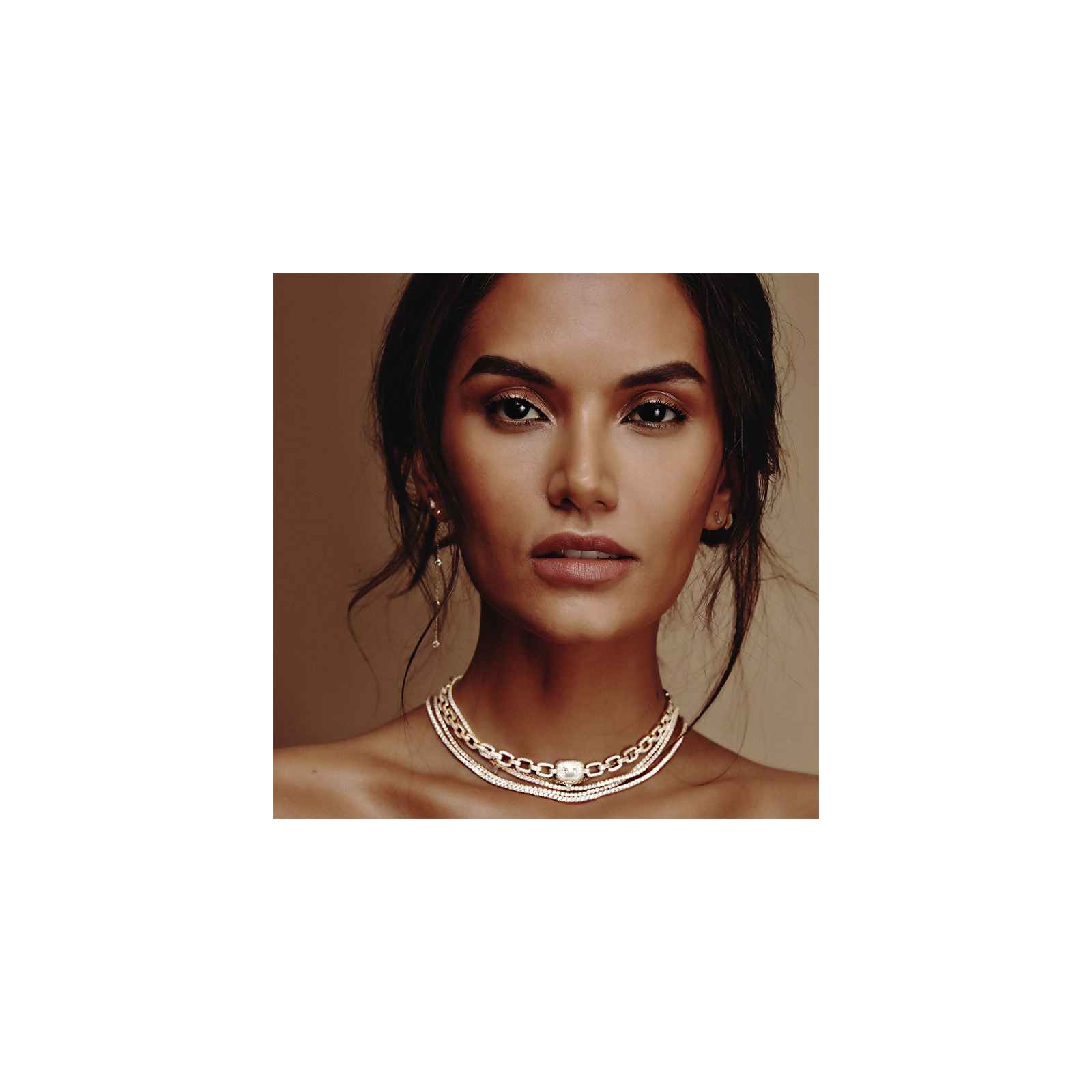 HAILEY - Round Cut Tennis Necklace | Layered Jewelry