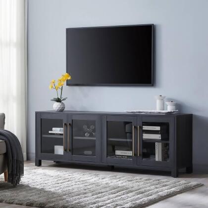 Quincy TV Stand 68 Charcoal Gray